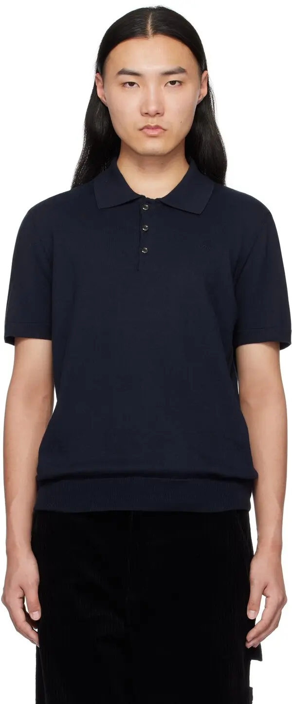 A.p.c. Navy Grégoire Polo - Iak Dark Navy