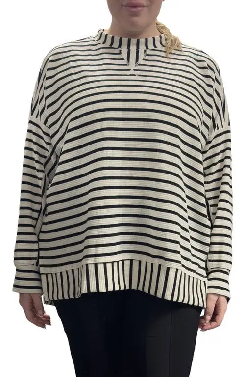 STANDARDS & PRACTICES Stripe Thermal Knit Top