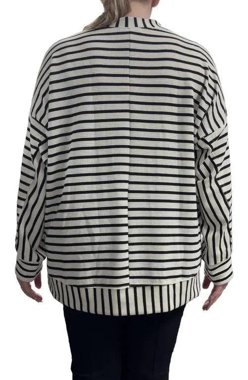 STANDARDS & PRACTICES Stripe Thermal Knit Top