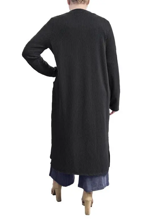 STANDARDS & PRACTICES Striped Side Slit Duster