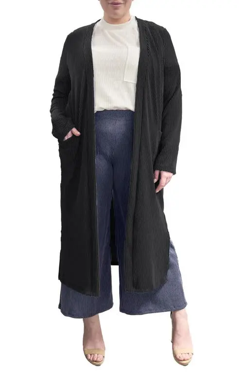 STANDARDS & PRACTICES Striped Side Slit Duster