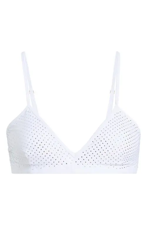 Commando Party Starter Bralette - Crystal White