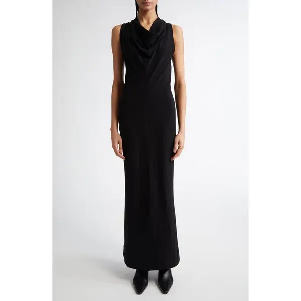 TOTEME Cowl Neck Stretch Crepe Dress