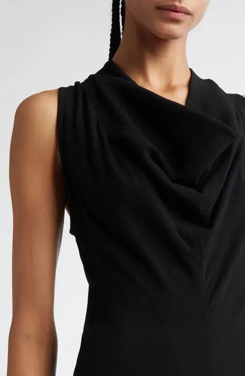 TOTEME Cowl Neck Stretch Crepe Dress