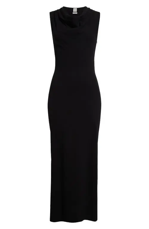 TOTEME Cowl Neck Stretch Crepe Dress