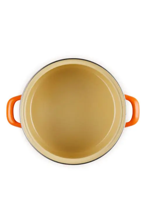 LE CREUSET Enameled Stainless Steel Petite Stock Pot - Flame