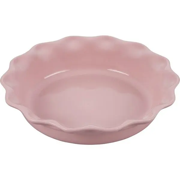 LE CREUSET 9-inch Heritage Stoneware Pie Dish - Chiffon Pink