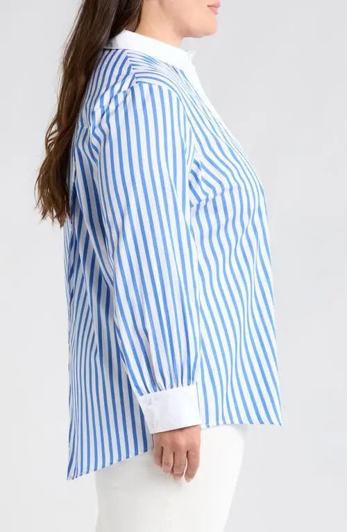 HARSHMAN Franklin Cotton Stripe Button-up Shirt