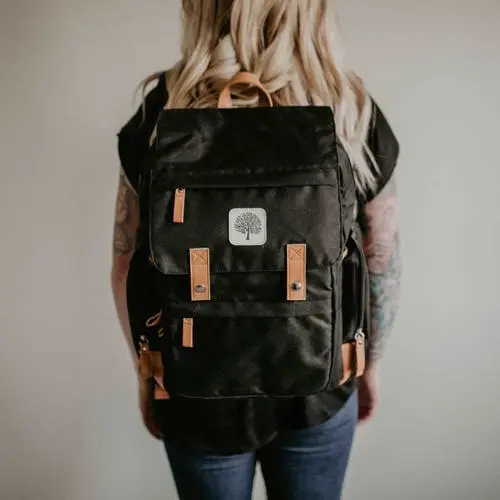 PARKER BABY CO. Birch Diaper Backpack - Black