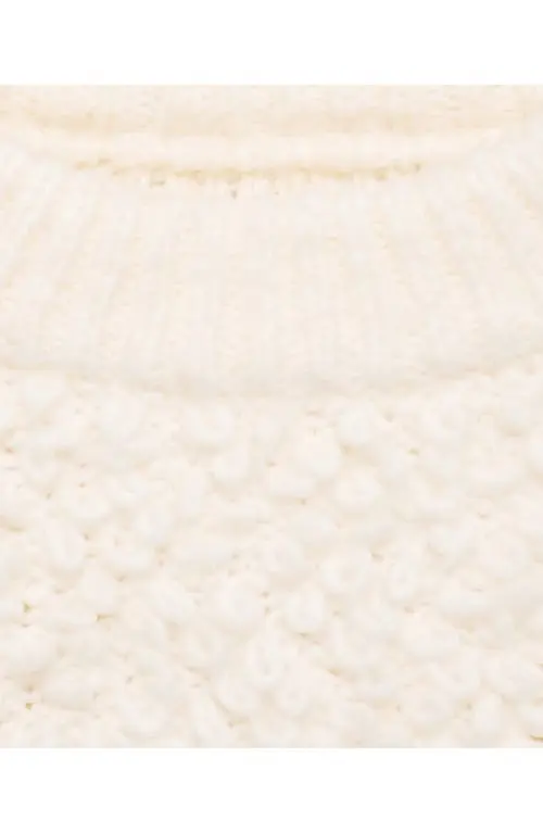 Mango Bouclé Crewneck Sweater