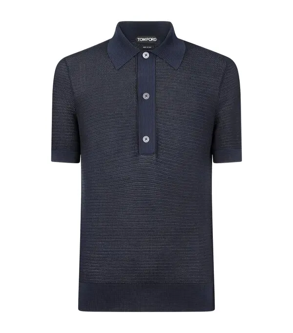 TOM FORD Silk-cotton Polo Shirt
