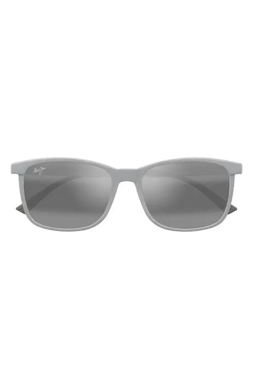 Maui Jim Hulili Rectangular Sunglasses - Matte Grey