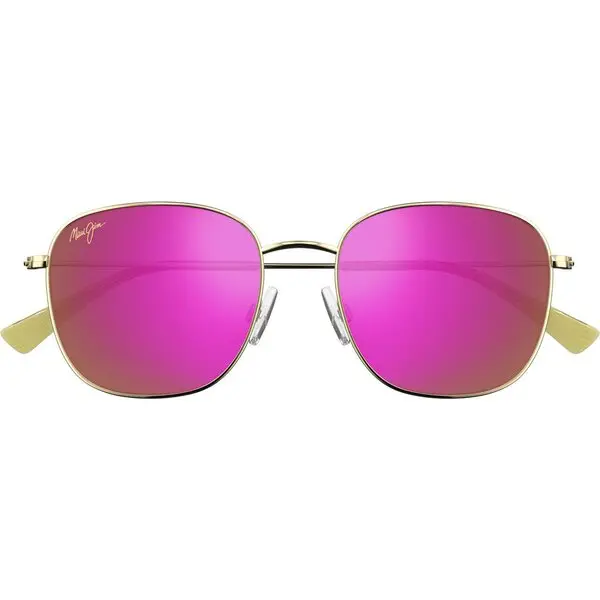 Maui Jim Olali Af 55mm Square Sunglasses - Gold Violet Pink