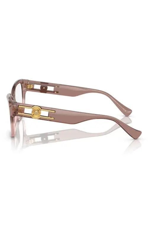 Versace 52mm Pillow Eyeglasses - Pink