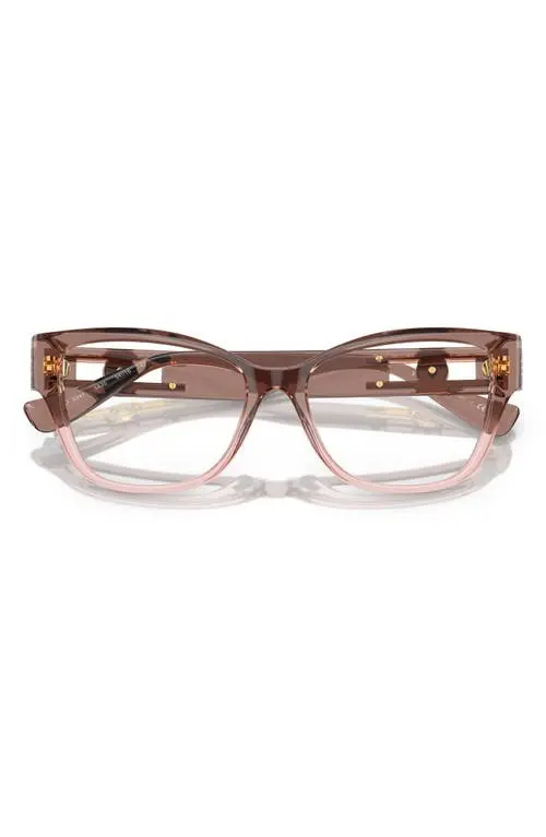 Versace 52mm Pillow Eyeglasses - Pink