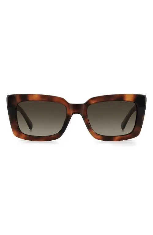 Kate Spade New York Cailin Rectangular Sunglasses - Havana/ Brown Sf