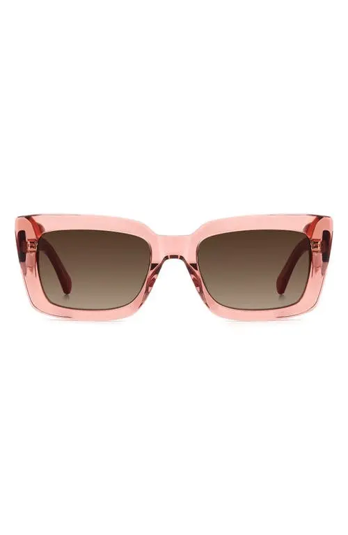 Kate Spade New York Cailin Rectangular Sunglasses - Pink/ Brown Sf
