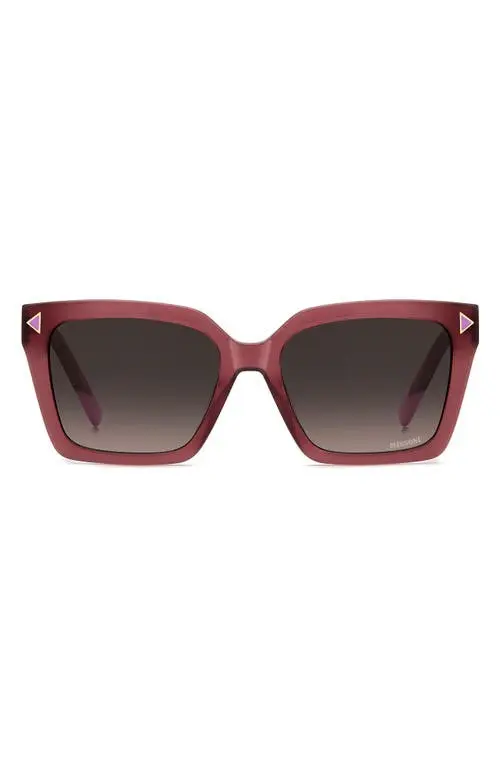 Missoni 55mm Gradient Square Sunglasses - Mauve/ Brown