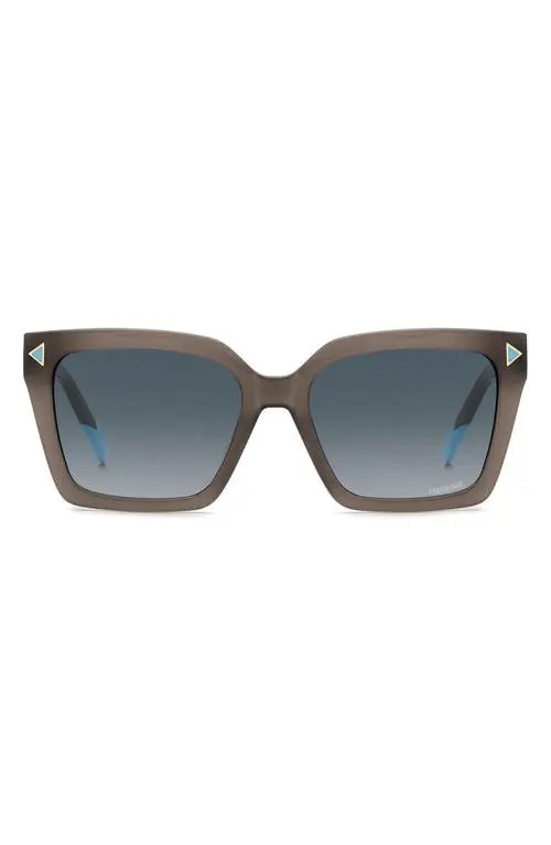 Missoni 55mm Gradient Square Sunglasses - Mud/ Dark Blue