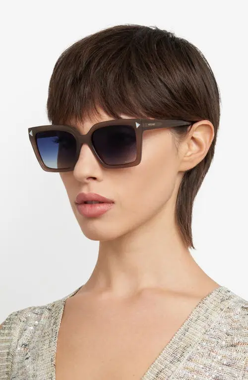 Missoni 55mm Gradient Square Sunglasses - Mud/ Dark Blue