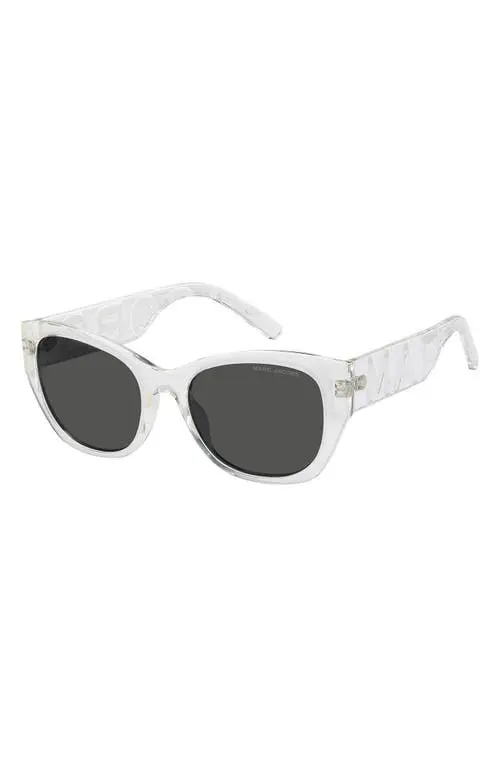 Marc Jacobs 54mm Gradient Cat Eye Sunglasses - Crystal/ Grey