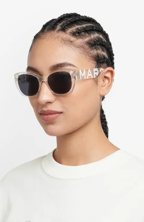 Marc Jacobs 54mm Gradient Cat Eye Sunglasses - Crystal/ Grey