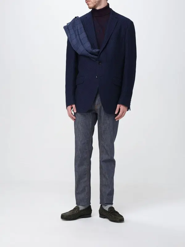 Etro Textured Jacket - Blue