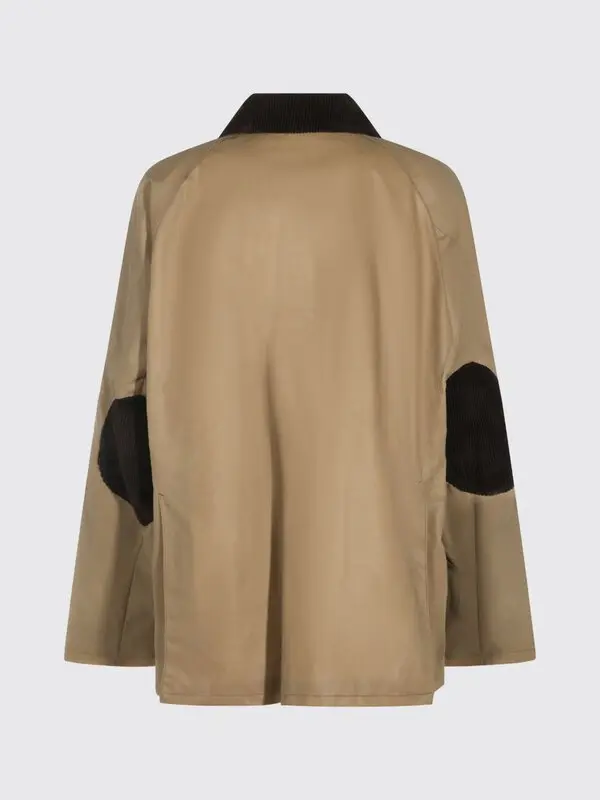 TOTEME Organic Cotton Short Jacket With Velvet Collar - Beige