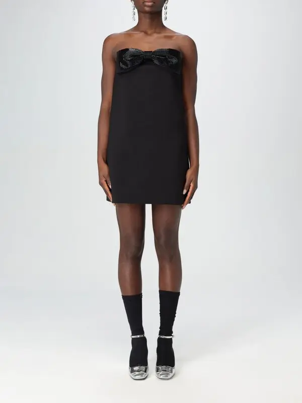 SELF-PORTRAIT Embellished Bow Mini Dress