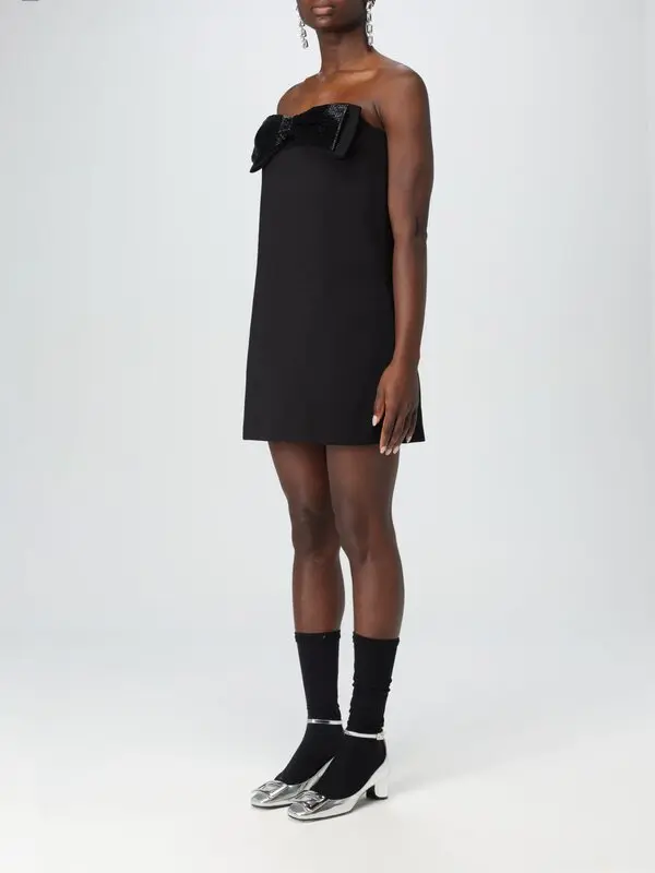 SELF-PORTRAIT Embellished Bow Mini Dress