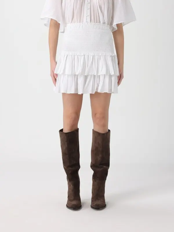 Isabel Marant Tiered Mini Skirt - White
