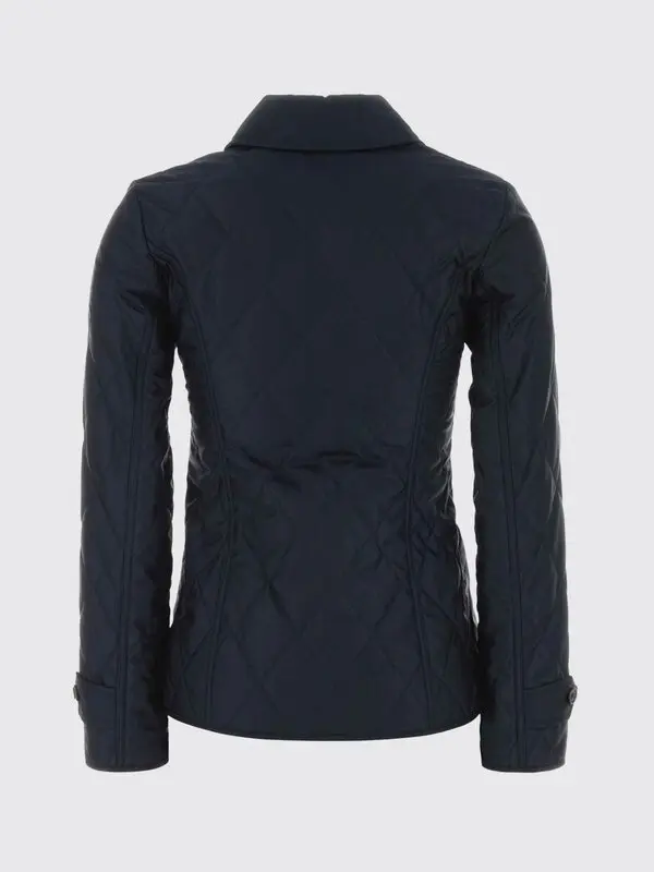 Burberry Quilted Polyester Down Jacket - Blue