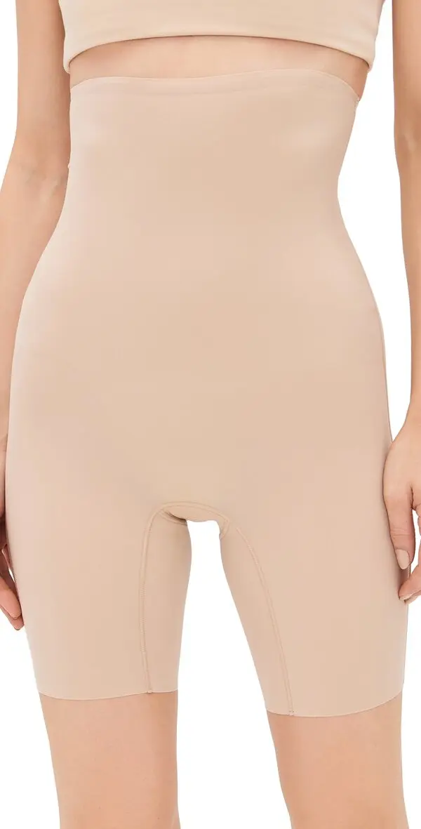 Commando Zone Smoothing High Waisted Shorts - Beige