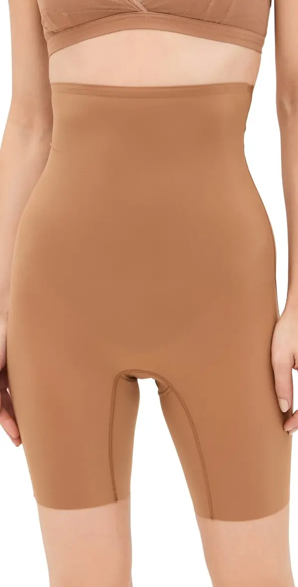 Commando Zone Smoothing High Waisted Shorts - Caramel