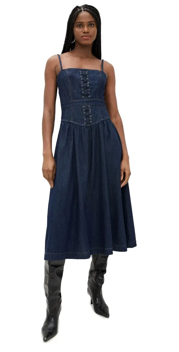 Florentina Denim Midi Dress