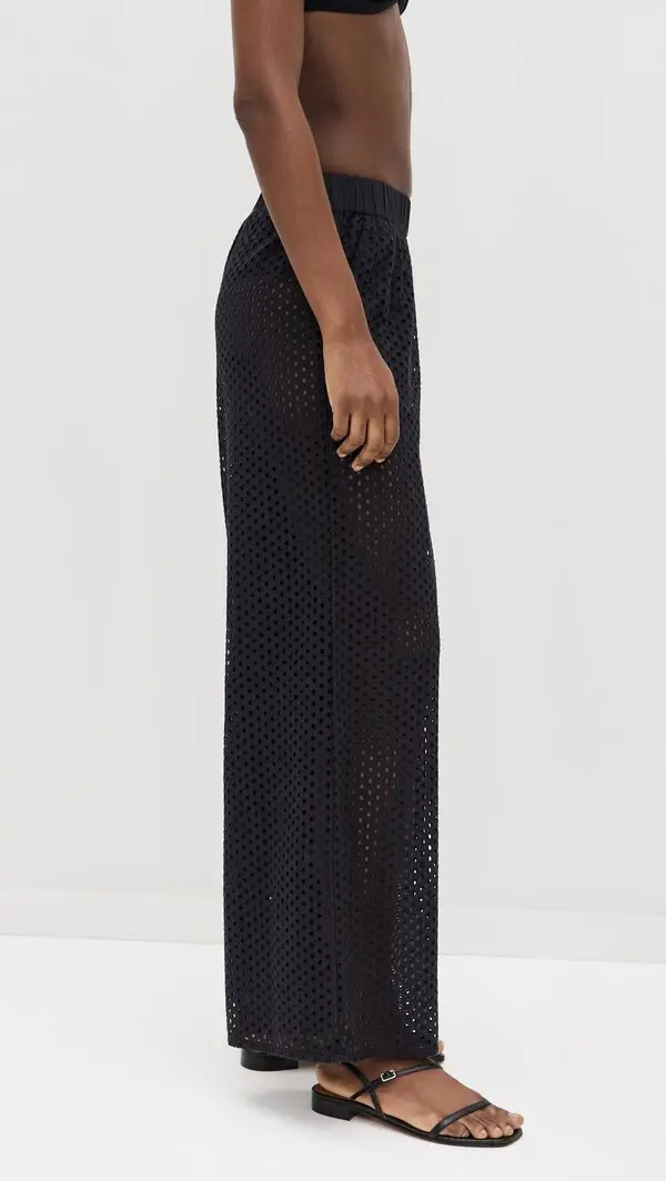 Solid & Striped The Delaney Wide Leg Eyelet Pants