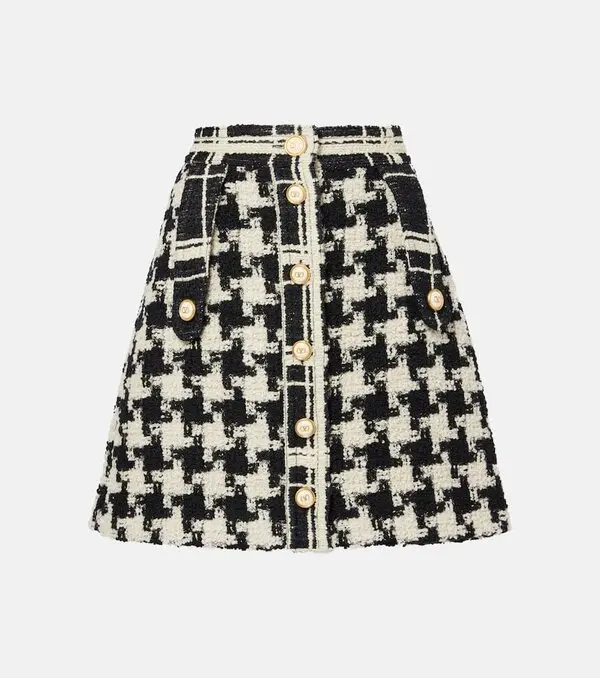 Valentino Garavani Wool-blend Tweed Miniskirt - Multicoloured