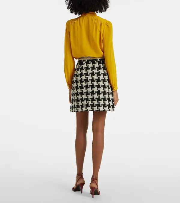 Valentino Garavani Wool-blend Tweed Miniskirt