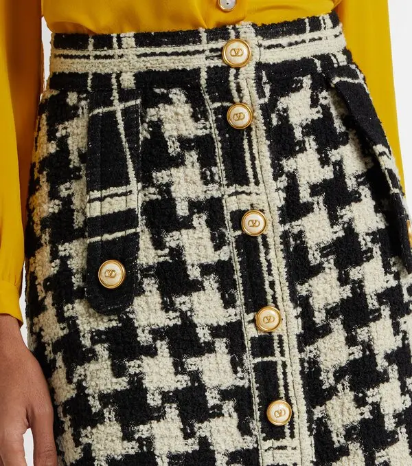 Valentino Garavani Wool-blend Tweed Miniskirt