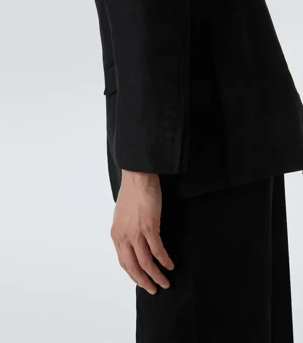 Rubinacci Linen Blazer - Black