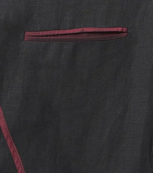 Rubinacci Linen Blazer - Black
