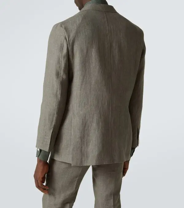Rubinacci Linen Blazer - Green