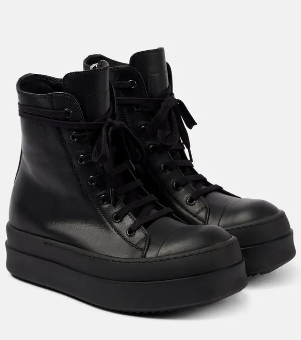 Rick Owens Mega Bumper Leather Sneakers