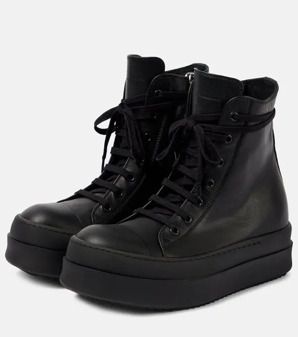 Rick Owens Mega Bumper Leather Sneakers