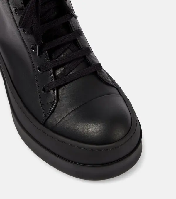Rick Owens Mega Bumper Leather Sneakers