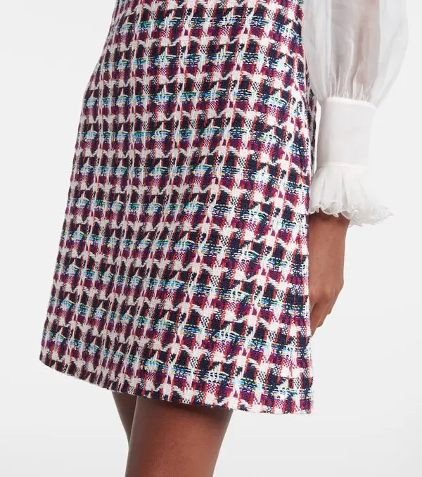 Valentino Garavani Embellished Wool-blend Tweed Minidress