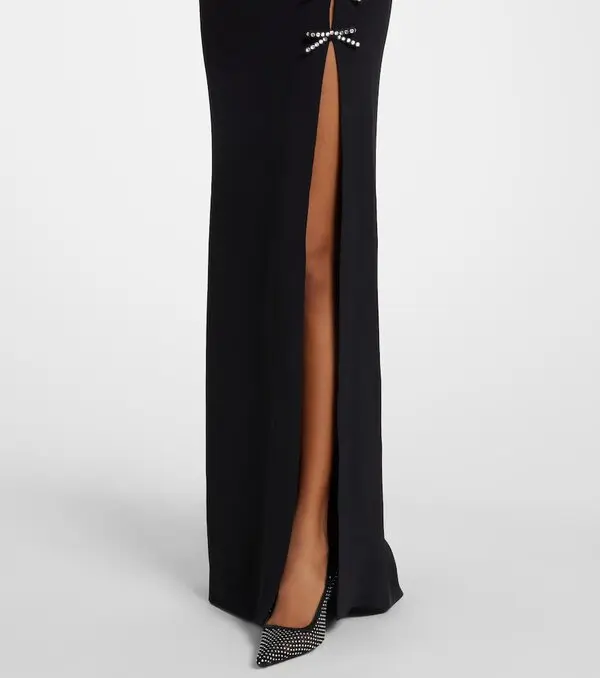 Elie Saab Embellished Bow-detail Gown