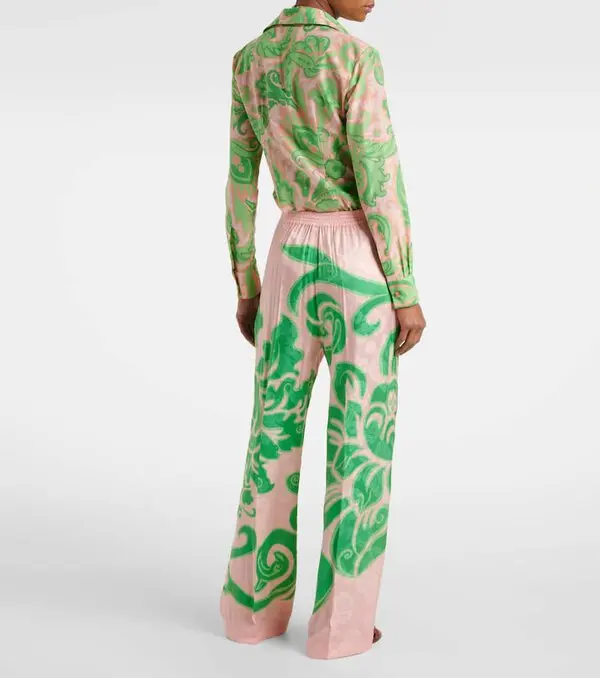 Etro Printed Straight Pants - Multicoloured