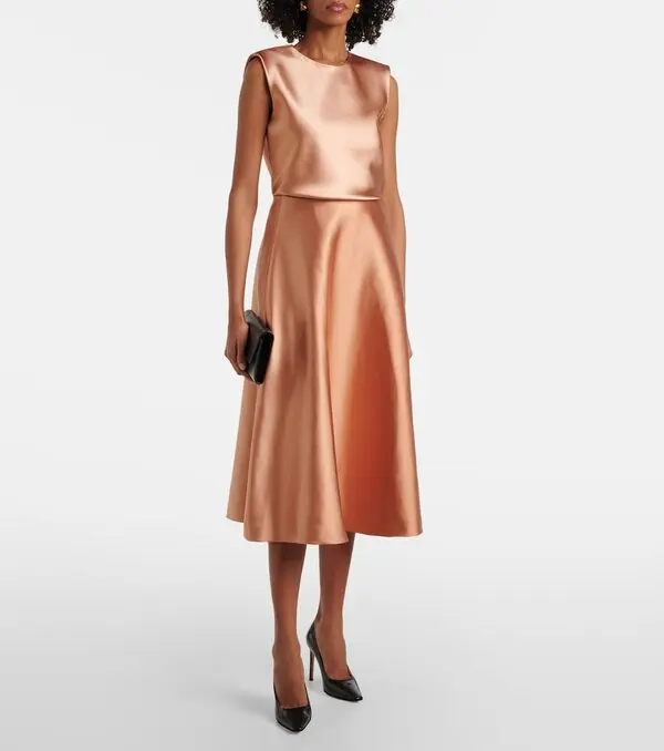 Carolina Herrera Satin Top - Orange