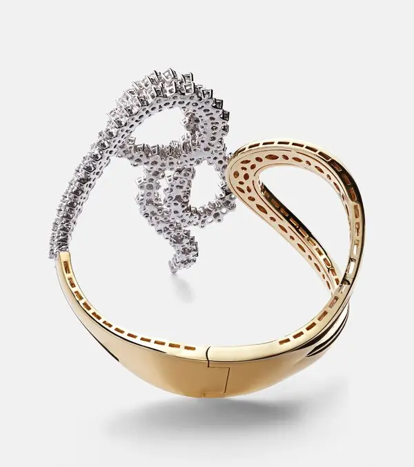 Yeprem 18kt Gold Diamond Bangle
